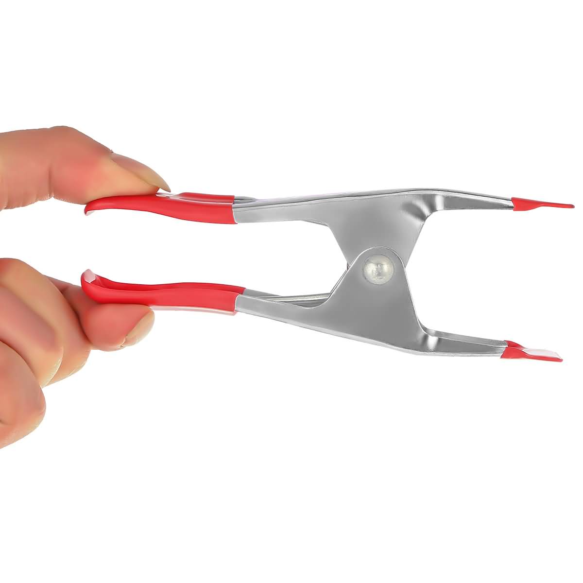 15 Pack 6 Inch Red Tip Metal Spring Clamp - Factor Duty