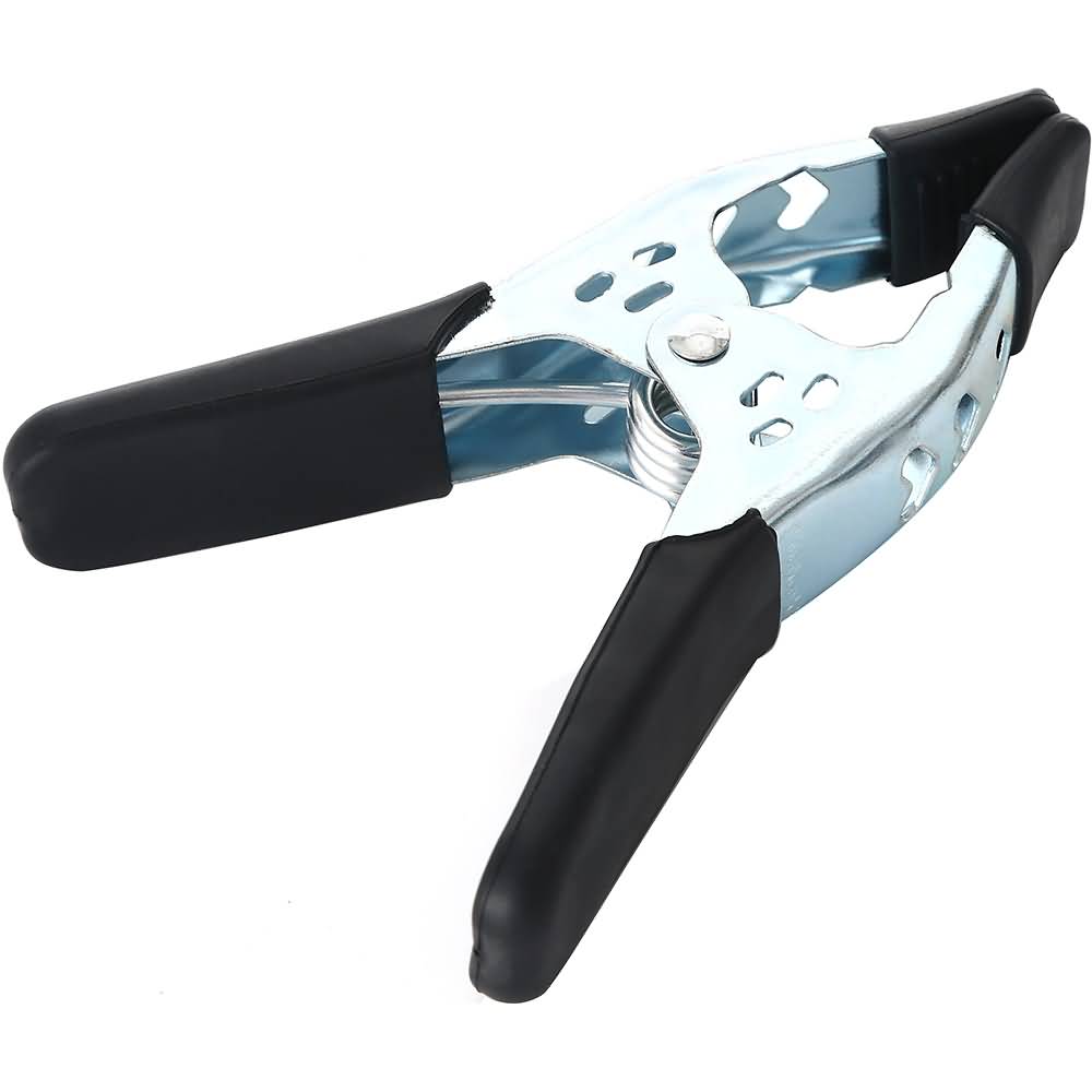 12 Pack 6 Inch Black Tip Metal Heavy Duty Spring Clamp - Factor Duty