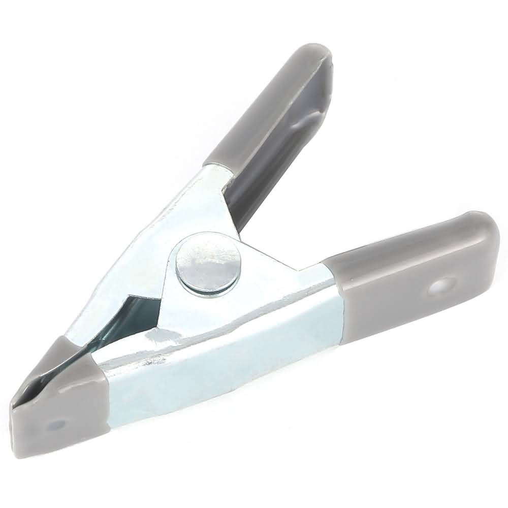 100 Pack 2 Inch Grey Tip Metal Spring Clamp - Factor Duty
