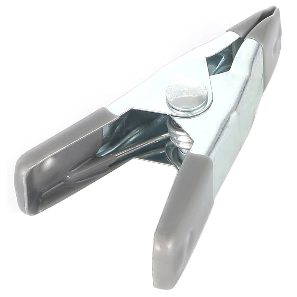 100 Pack 2 Inch Grey Tip Metal Spring Clamp - Factor Duty