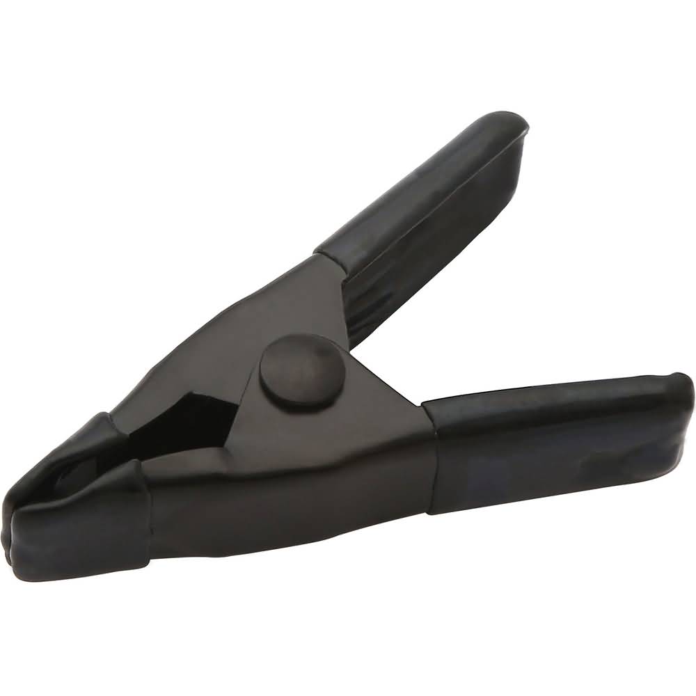 100 Pack 2 Inch All Black Metal Spring Clamp - Factor Duty