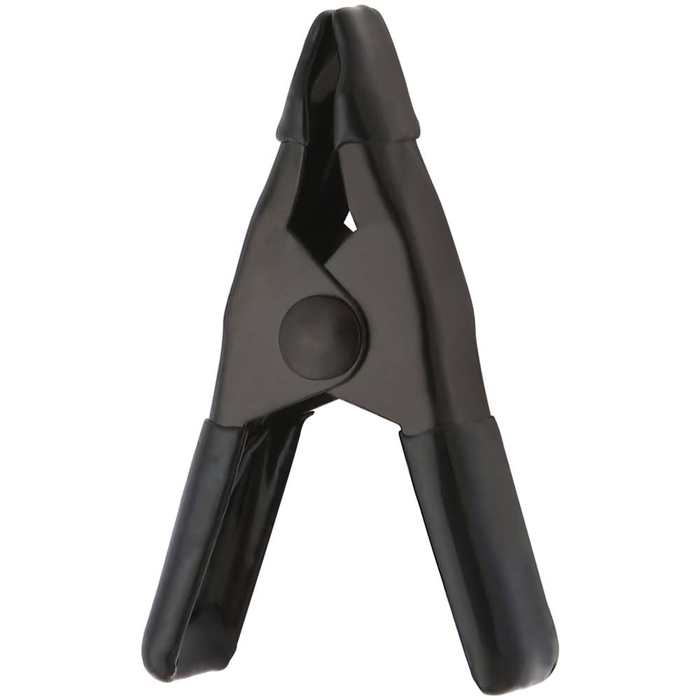 100 Pack 2 Inch All Black Metal Spring Clamp - Factor Duty