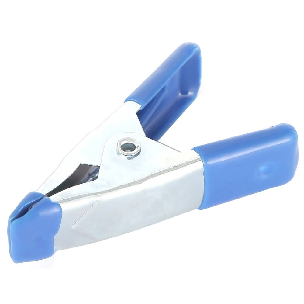 100 Pack 2 Inch Blue Tip Metal Spring Clamp - Factor Duty