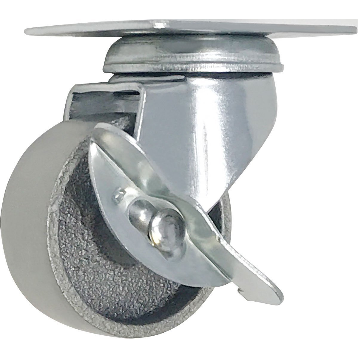 4 Pack 2 Inch All Grey Metal Swivel Caster Wheel With Brake - Factor Duty