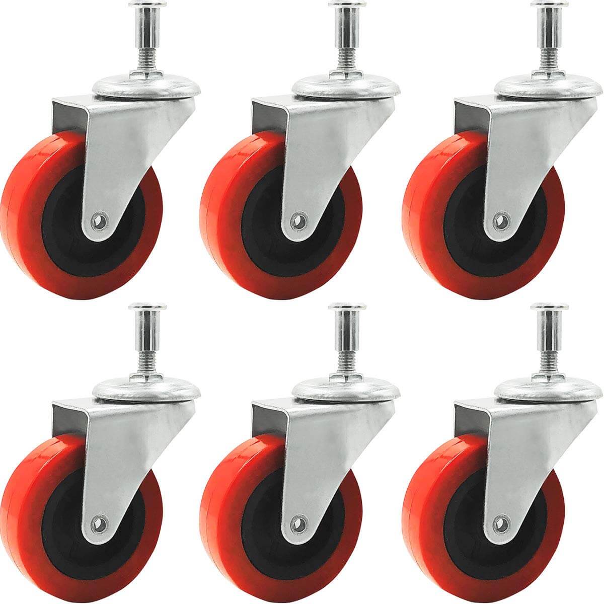 Replacement Aluminum Racing Caster Wheels Wheels For Cart Creeper ...